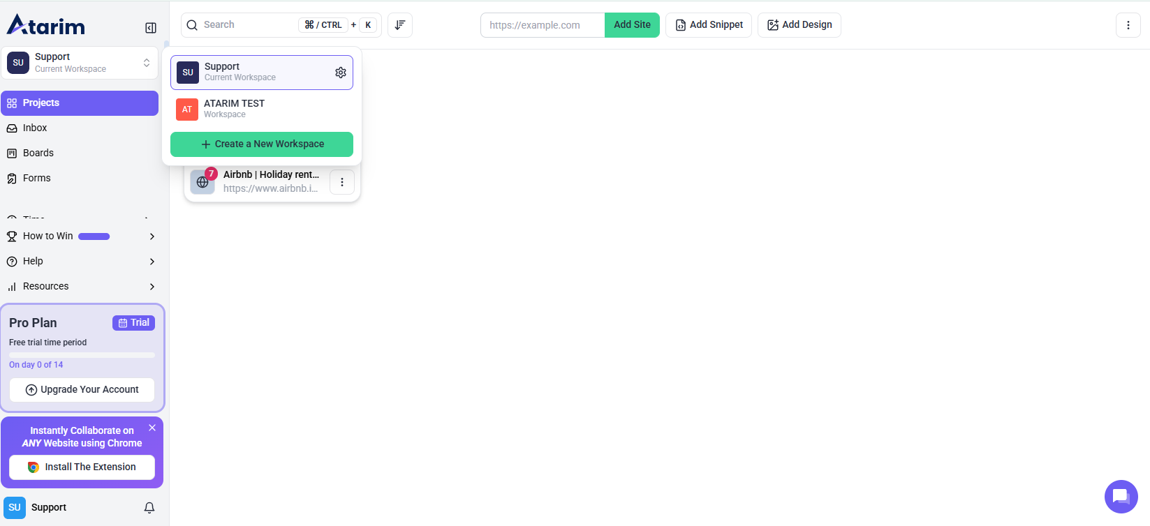 How to Rename a Workspace | Atarim